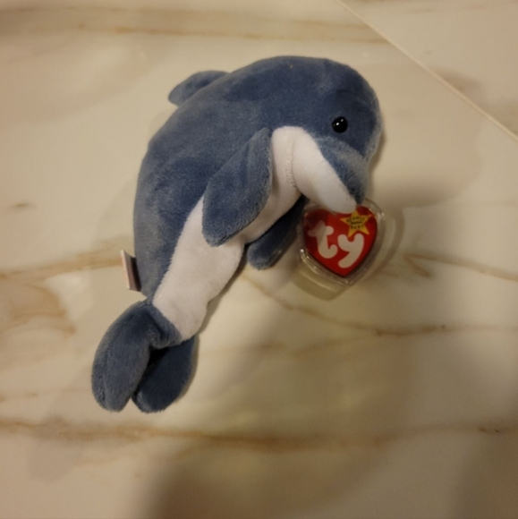 Ty | Toys | Ty Beanie Babies Echo The Dolphin | Poshmark